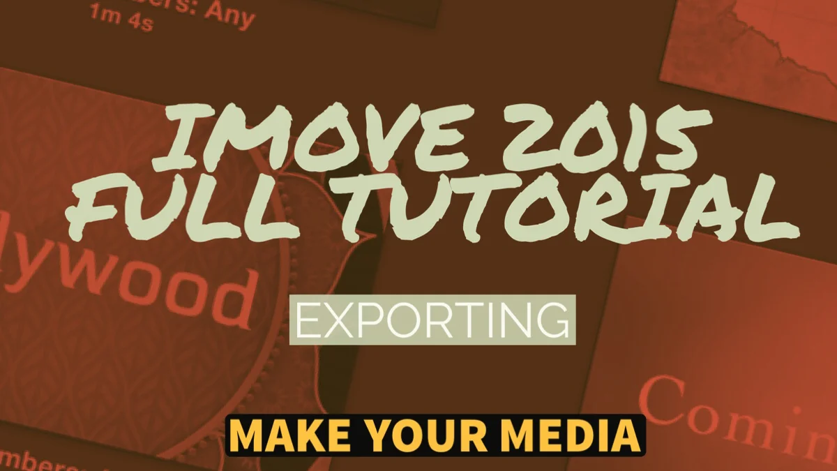 iMovie Tutorial - How to export on Vimeo