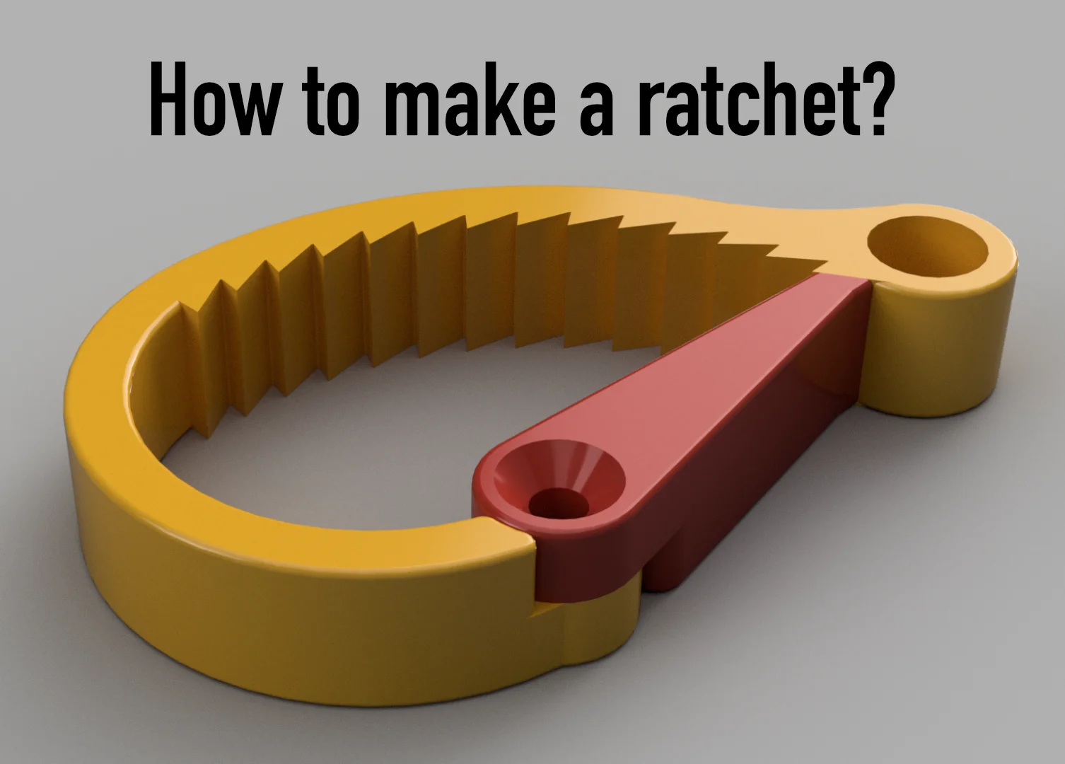 How to make a ratchet by using Fusion 360, Simplify3D and a 3D printer