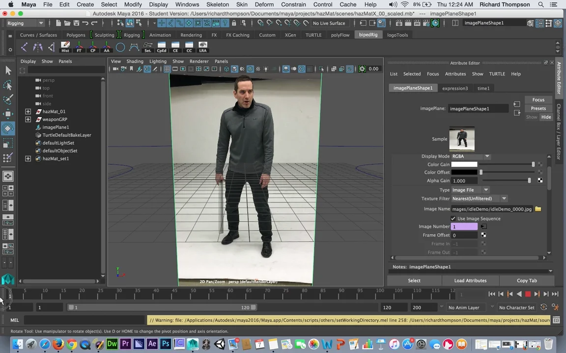 9. Importing an image sequence reference into Maya on Vimeo