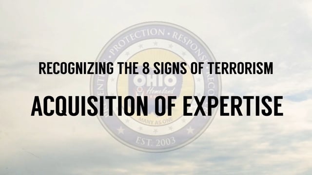 Ohio Homeland Security - 8 Signs of Terrorism on Vimeo