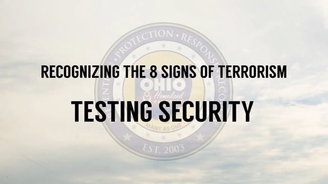 Ohio Homeland Security - 8 Signs of Terrorism on Vimeo