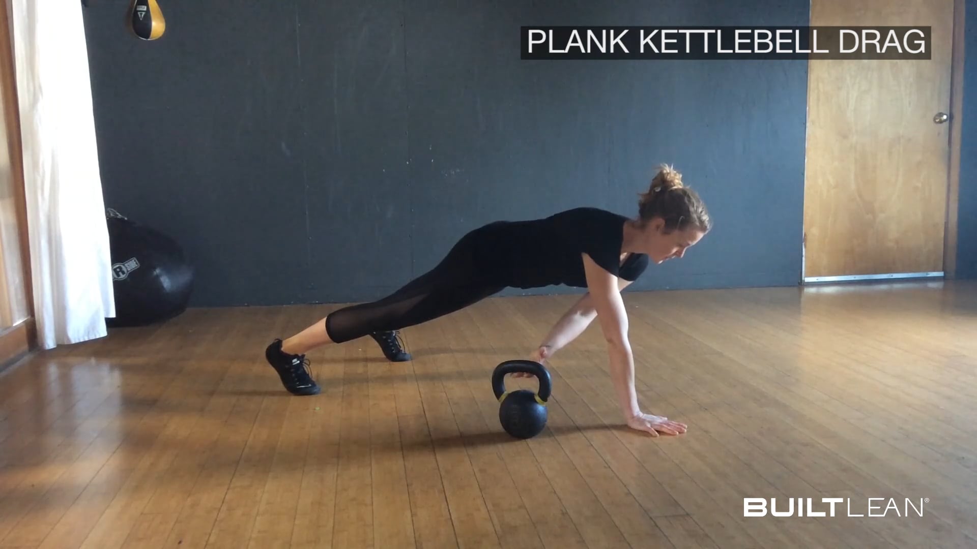 Plank Kettlebell Drag on Vimeo