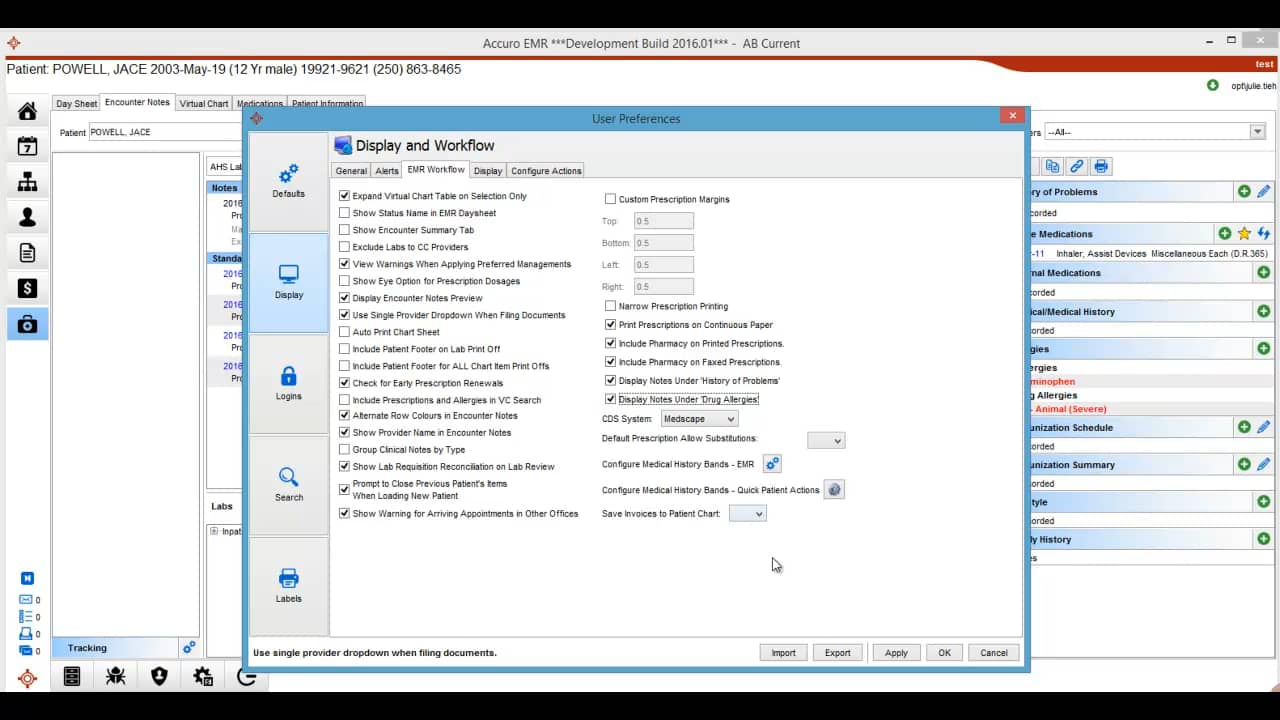 Accuro®EMR: View Allergy Details from Encounter Notes on Vimeo