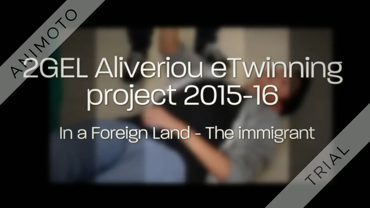 The immigrant 2nd GEL Aliveriou, Greece on Vimeo