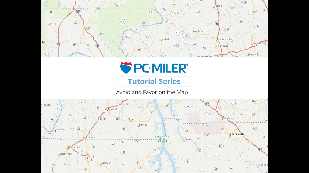 PC*MILER - PC*MILER Tutorial Series: Avoid and Favor on the Map on Vimeo