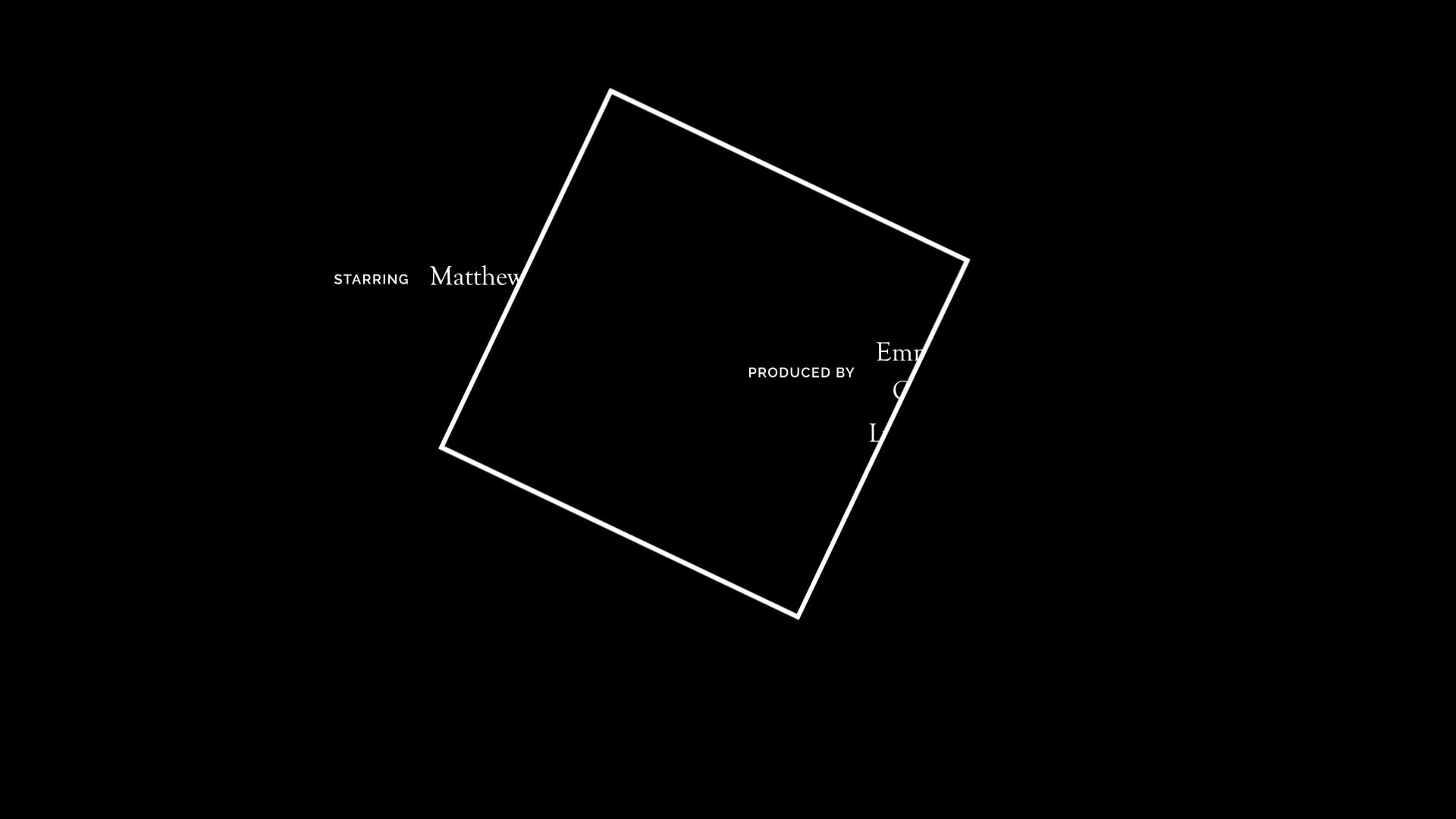 Interstellar Title Sequence