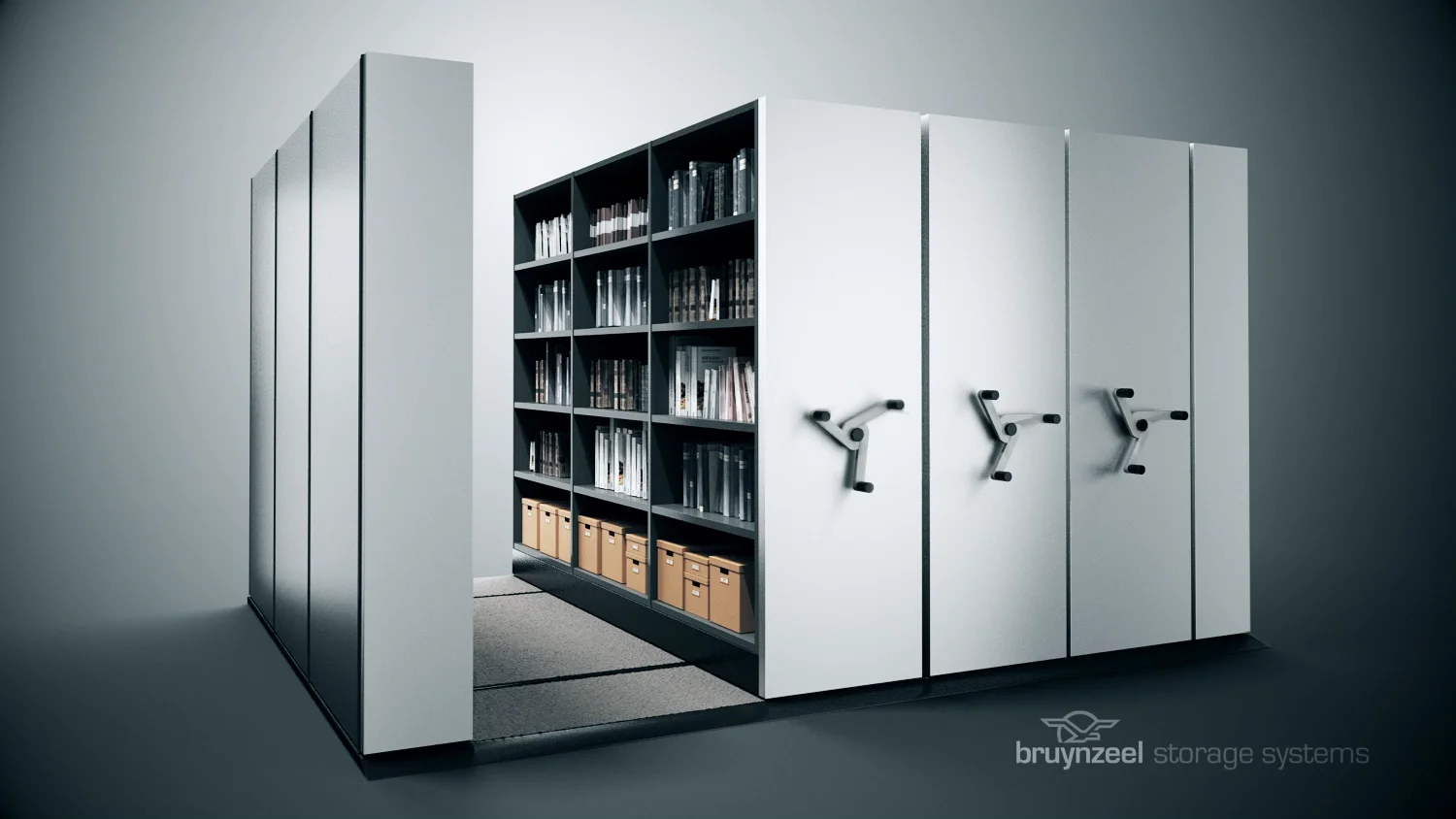 Bruynzeel Storage Systems. Compactus Model