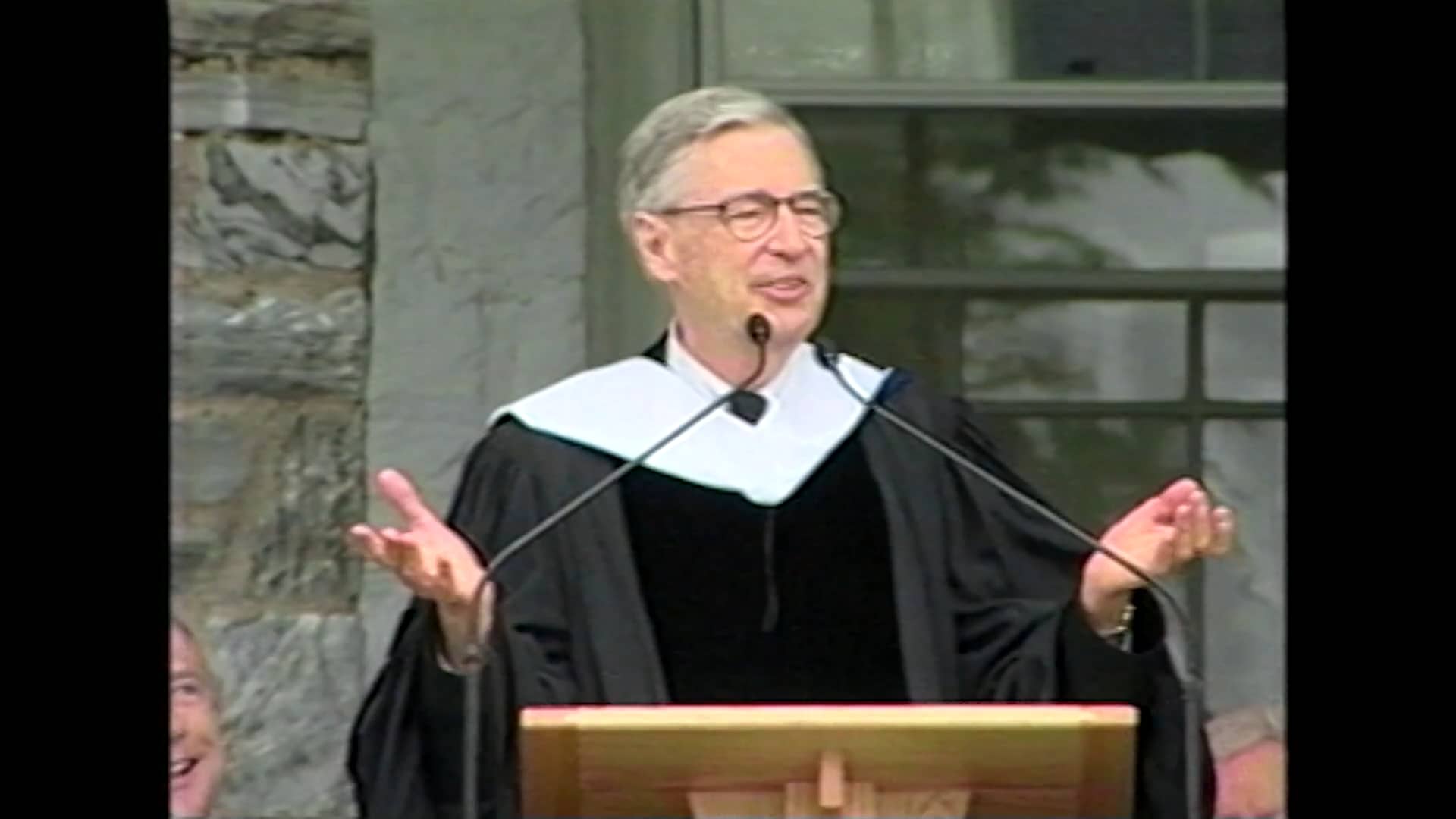 Fred Rogers 2001 Commencement Address at Middlebury on Vimeo