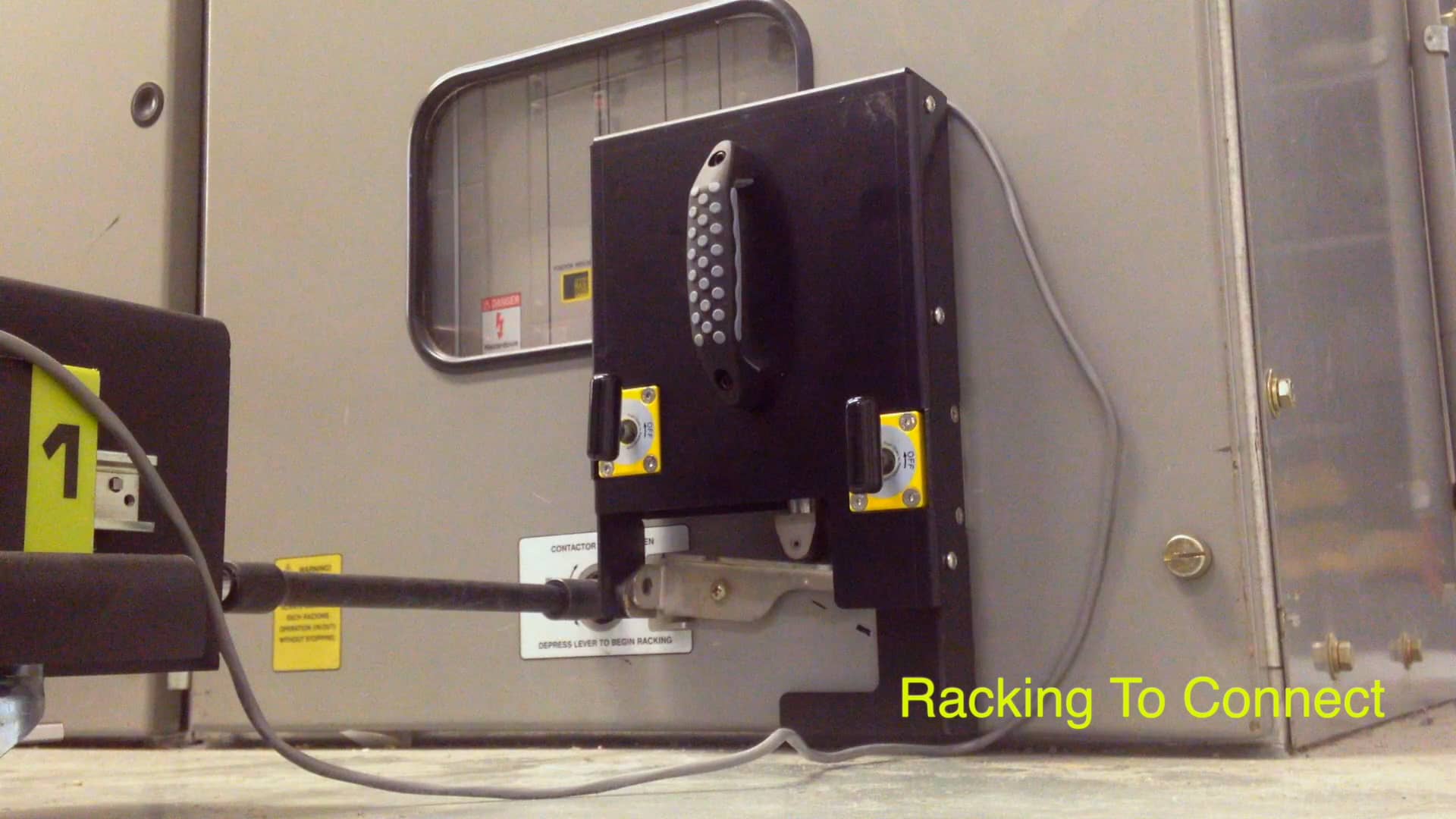 inoRAC2 Remote Racking - ABB Advac Breaker - Door Mount Actuator on Vimeo