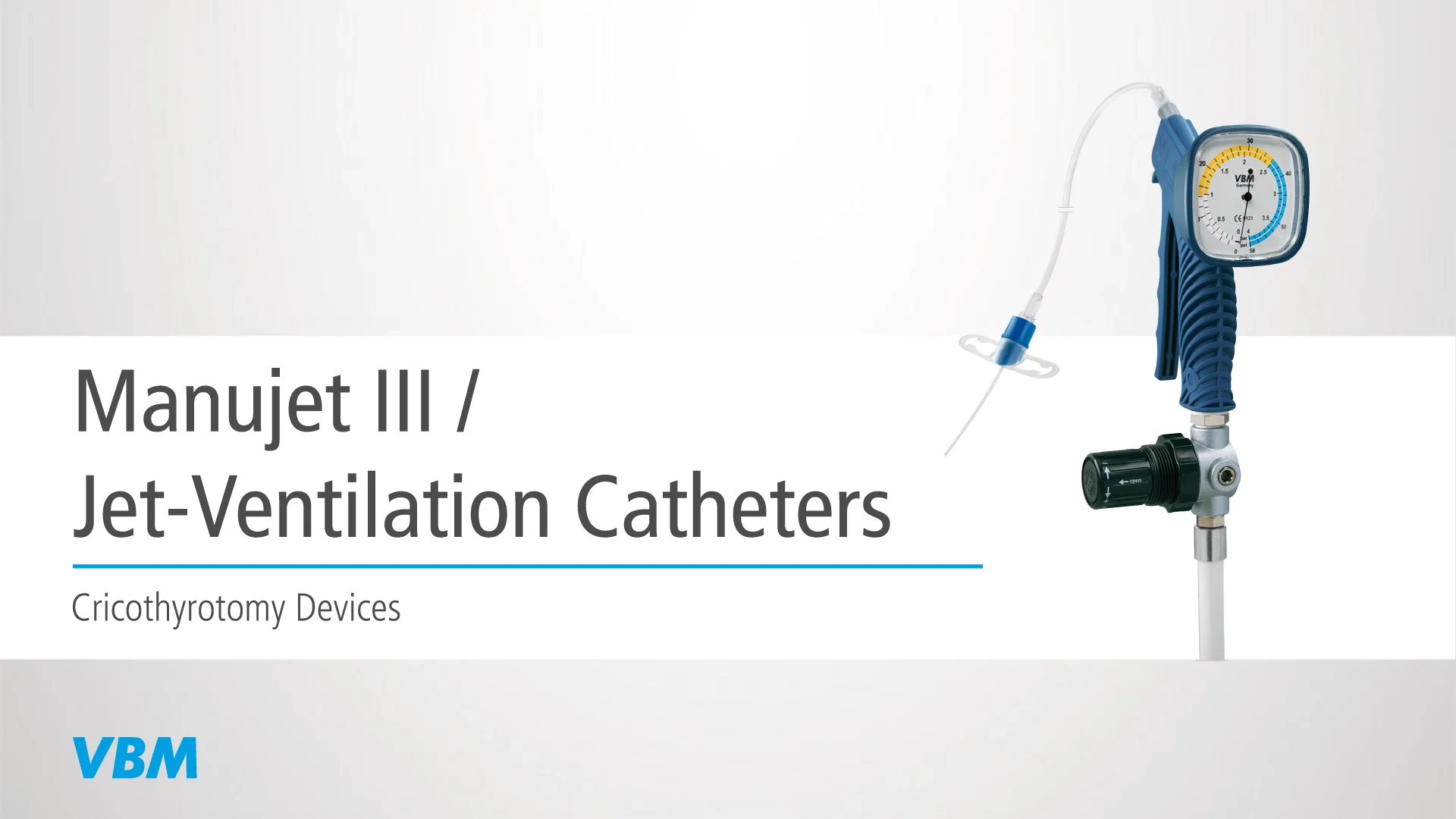 VBM Manujet III / Jet-Ventilation Catheter (english)