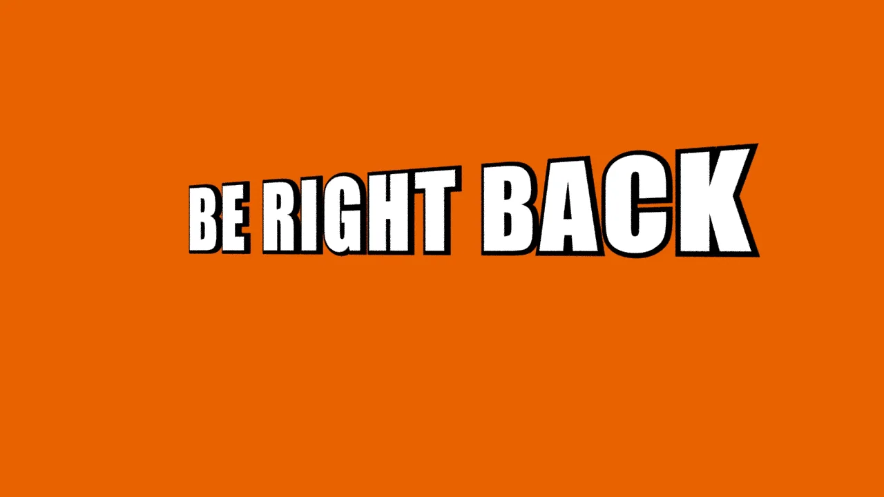 Be Right Back text animation on Vimeo