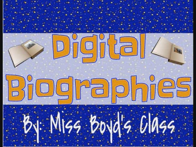 Miss Boyd's Biographies on Vimeo