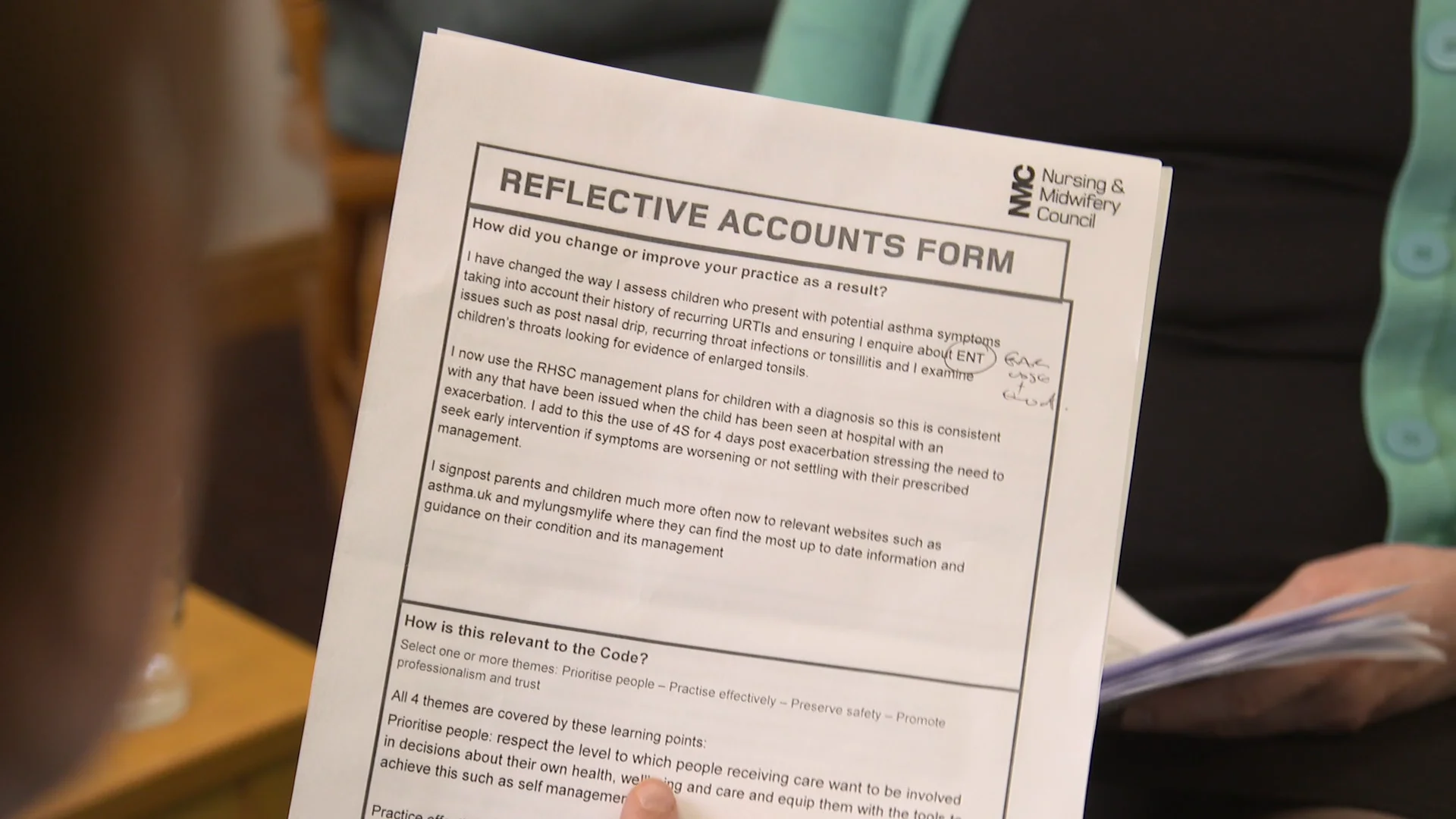 Revalidation in Action. Scenario – Reflective discussion on Vimeo