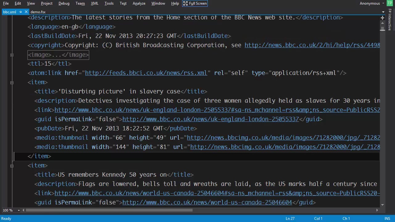 Types from data: Making structured data first-class citizens in F# on Vimeo