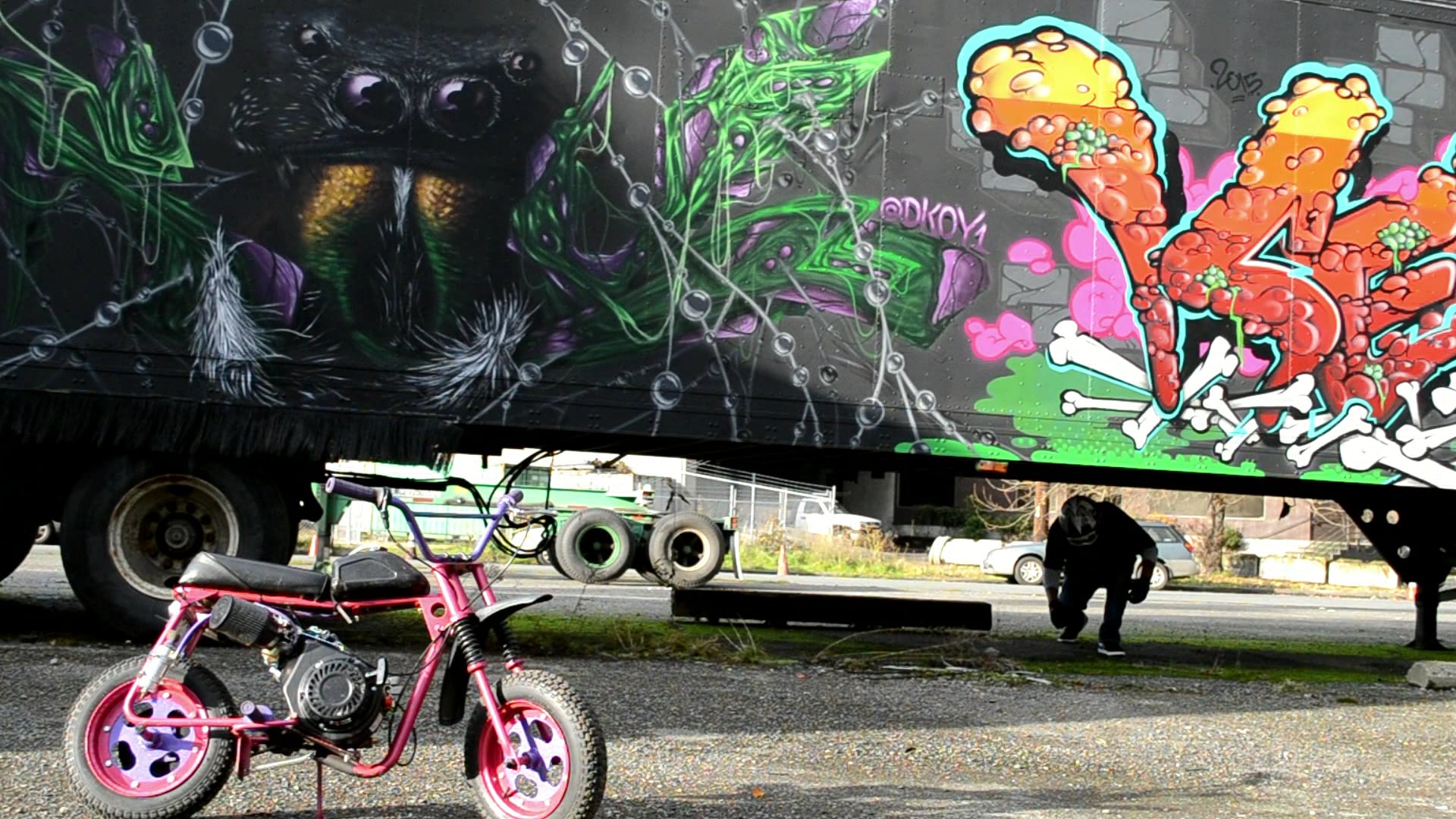 Illegal Mini Bike Riding On City Streets Pt.1: Predator 212CC Powered ...