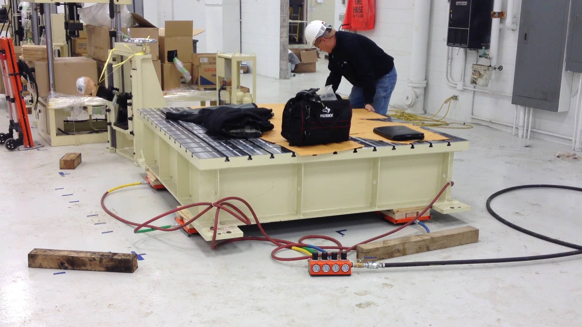 T Slot Machining Table - 8,000 lbs on Vimeo