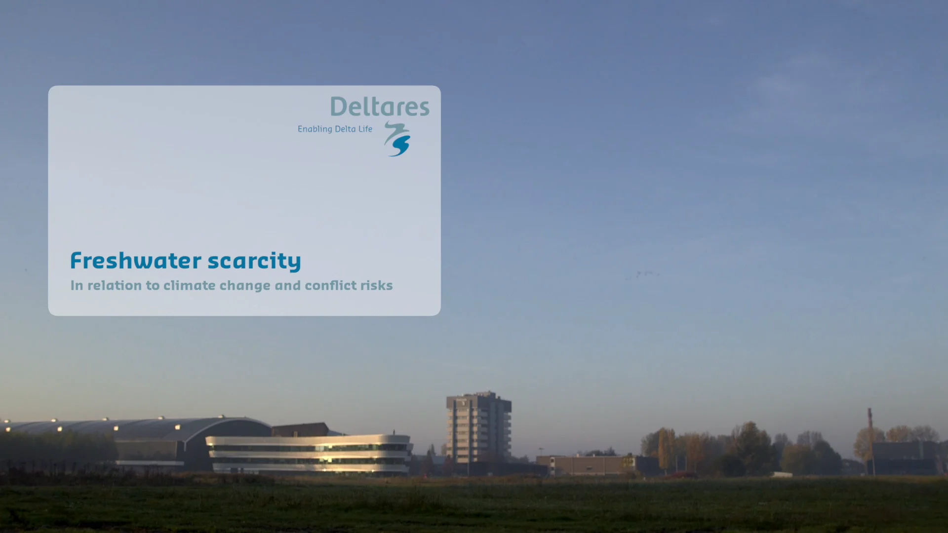 Deltares - Deltares - Freshwater Scarcity on Vimeo