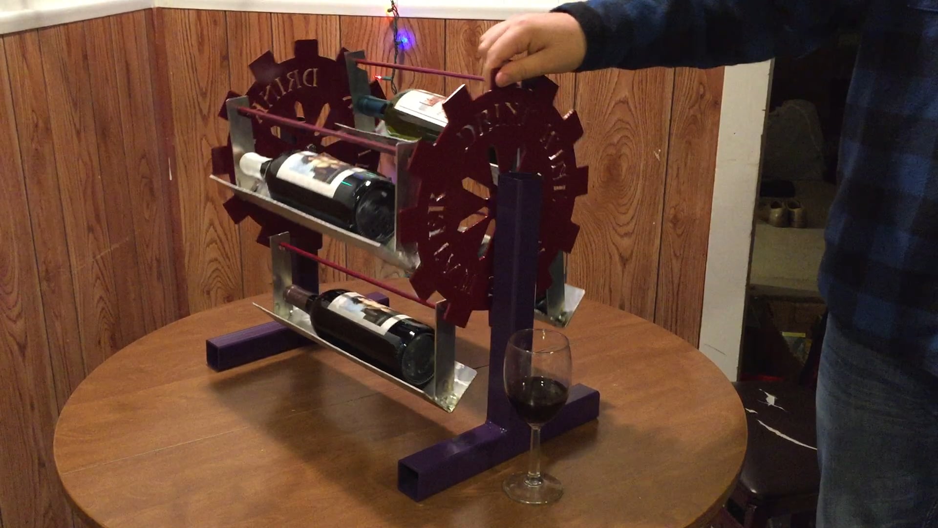 Rotating Wine Rack on Vimeo