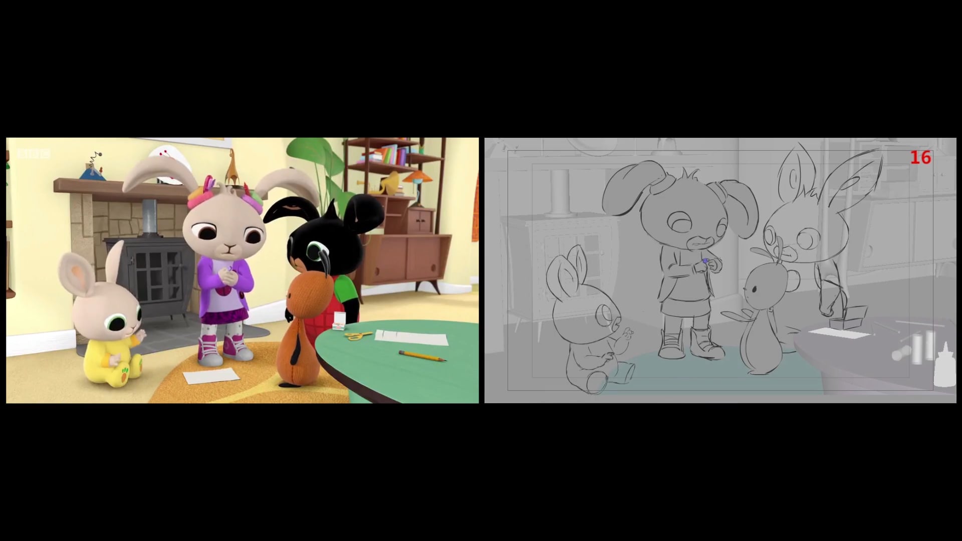 Bing - Plasters - Animatic and Broadcast comparison on Vimeo