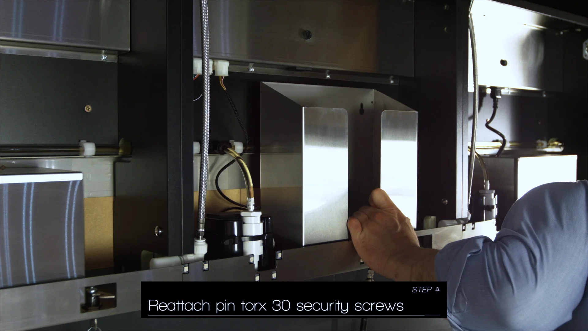 Changing the hand dryer for paper towel on Vimeo
