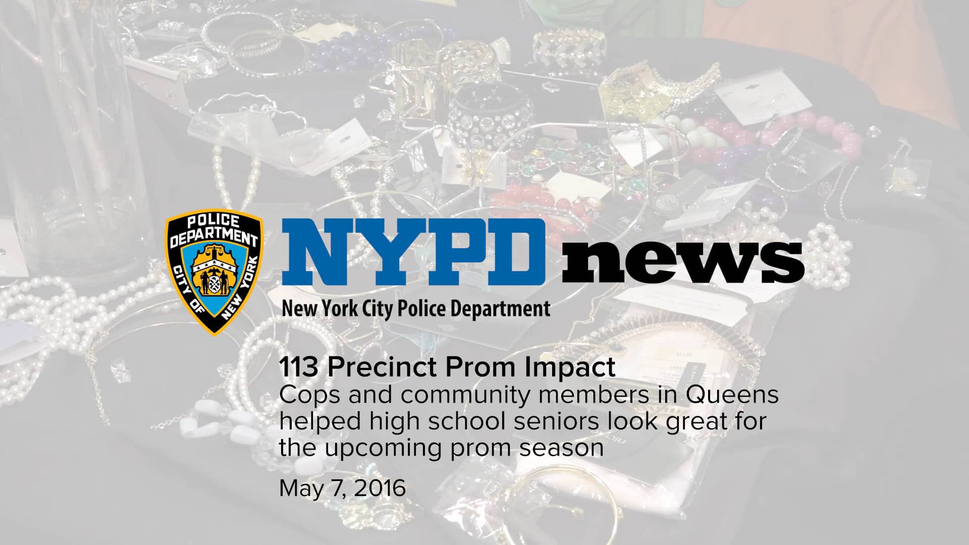 NYPD Prom Impact Helps Teens In Need Look Great on Vimeo