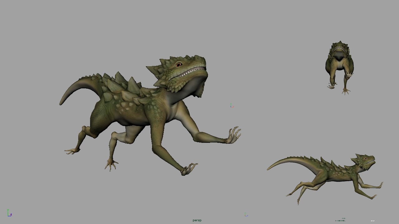 Creature running Cycle WIP on Vimeo