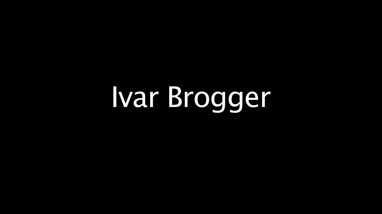 Ivar Brogger - IVAR BROGGER Demo Reel on Vimeo