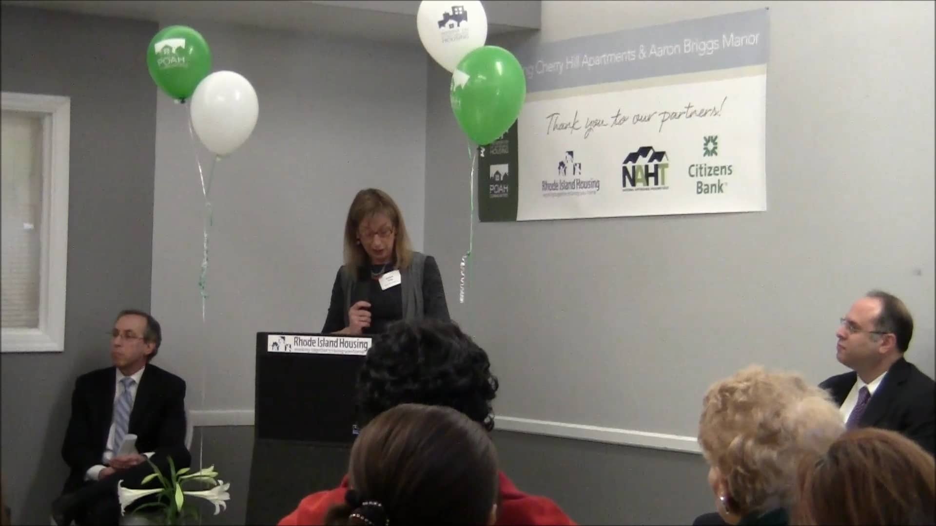 Barbara Fields speaks at Cherry Briggs groundbreaking on Vimeo