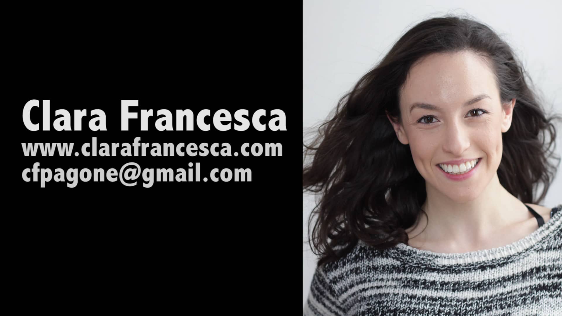 Clara Francesca Theatrical Reel on Vimeo