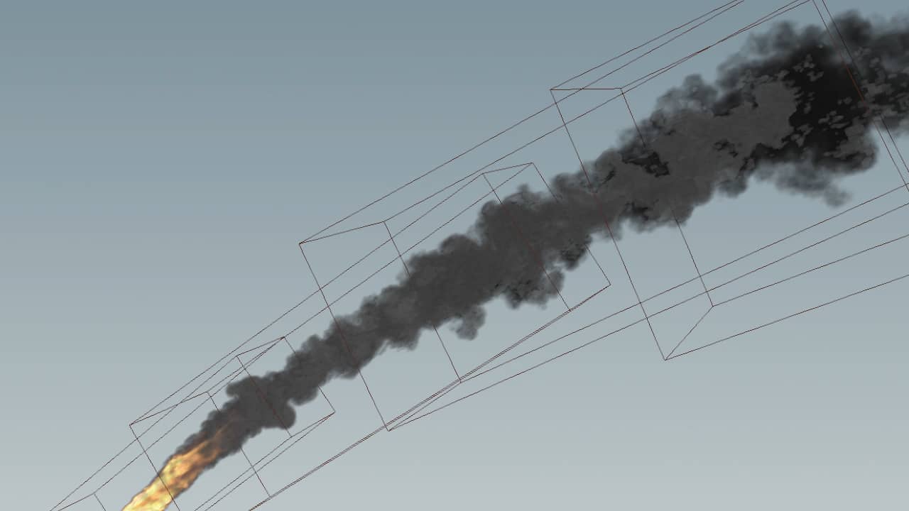 Houdini pyro instance Trail On Path on Vimeo