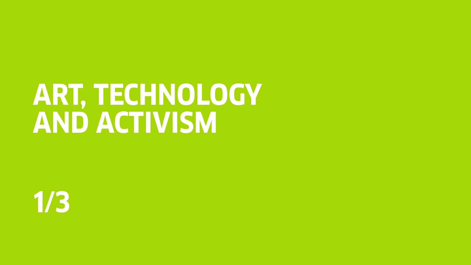 Stephanie Hankey 1/3 - Art, Technology and Activism on Vimeo