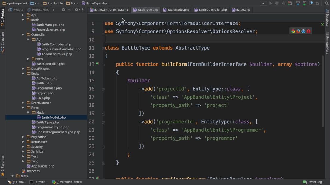 Adding Battle Validation Symfony Restful Api Hypermedia Links And Bonuses Course 5