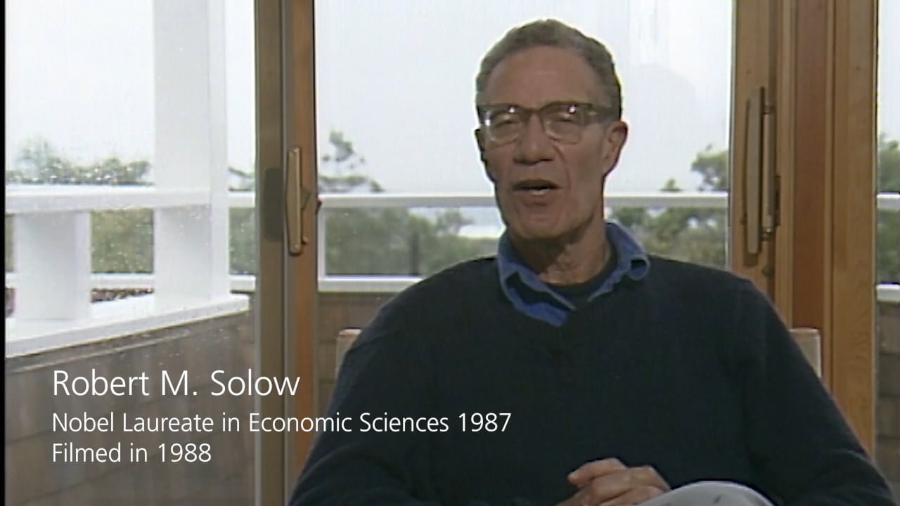 UBS // Nobel Perspectives - NOBEL PERSPECTIVES // Robert Solow on Wassily Leontief on Vimeo