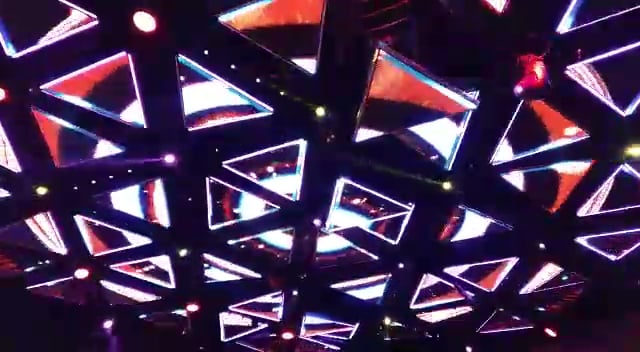 visualpower triangle shape led display on Vimeo