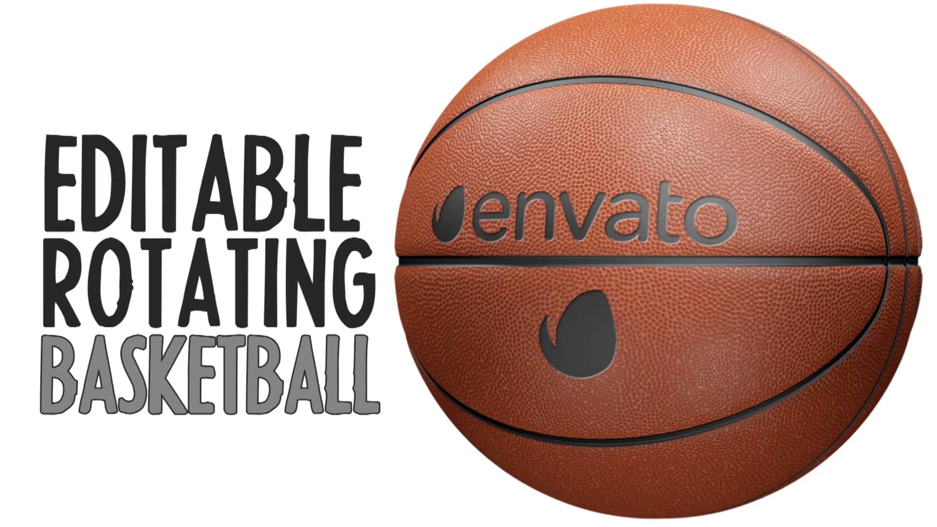 Videohive - Editable Rotating Basketball on Vimeo