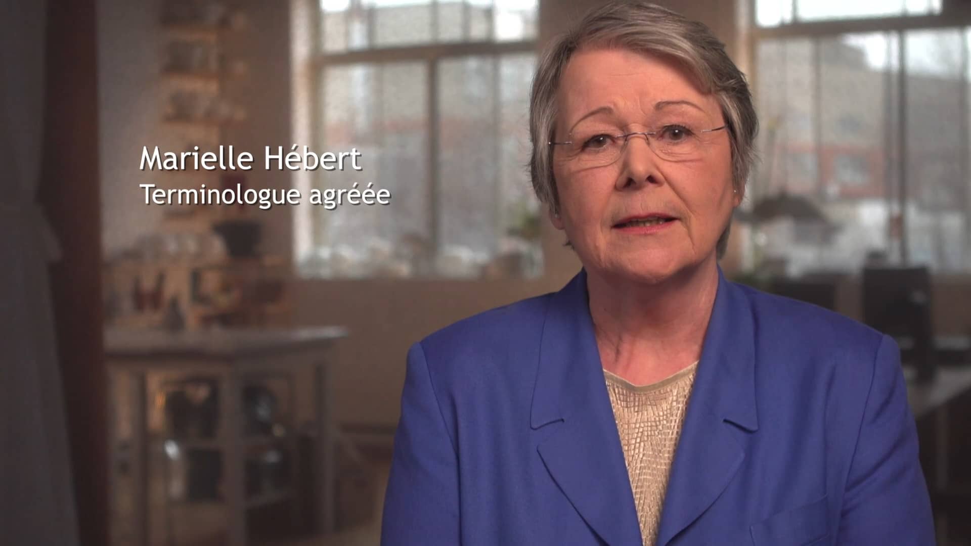 Mme Hébert, terminologue agréée, présente son rapport on Vimeo