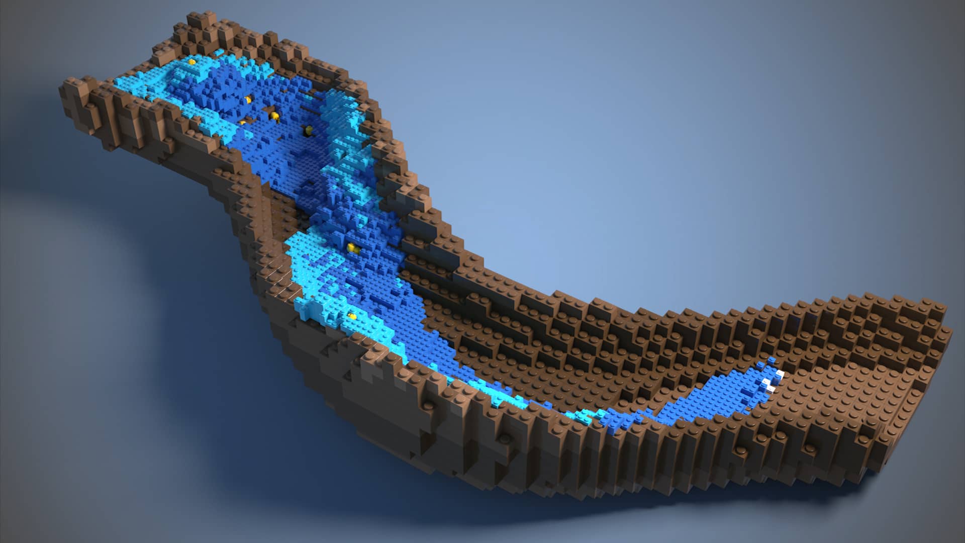Lego River - Thinking Particles Fluid R&D on Vimeo