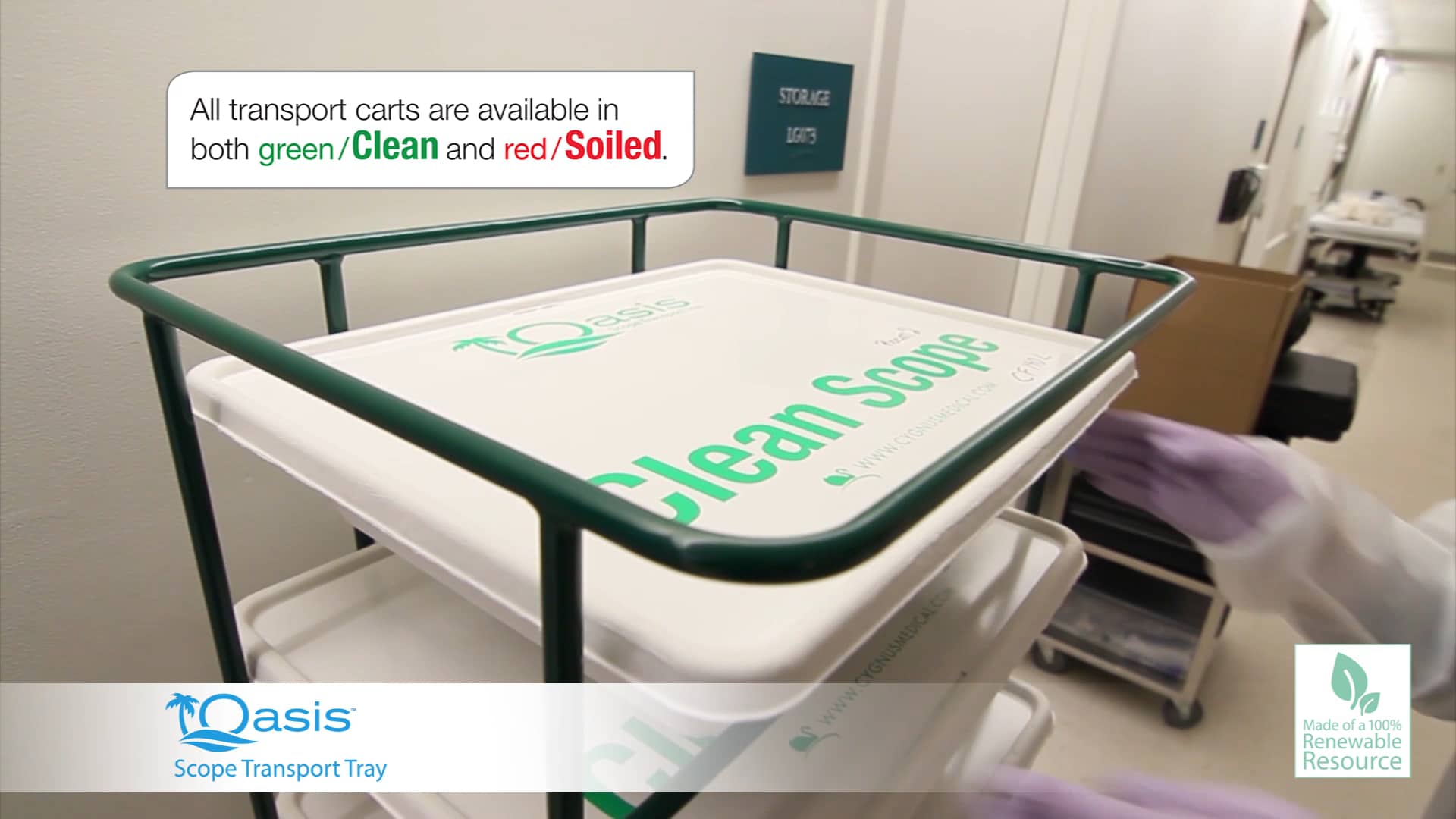 Oasis® Scope Transport Tray on Vimeo