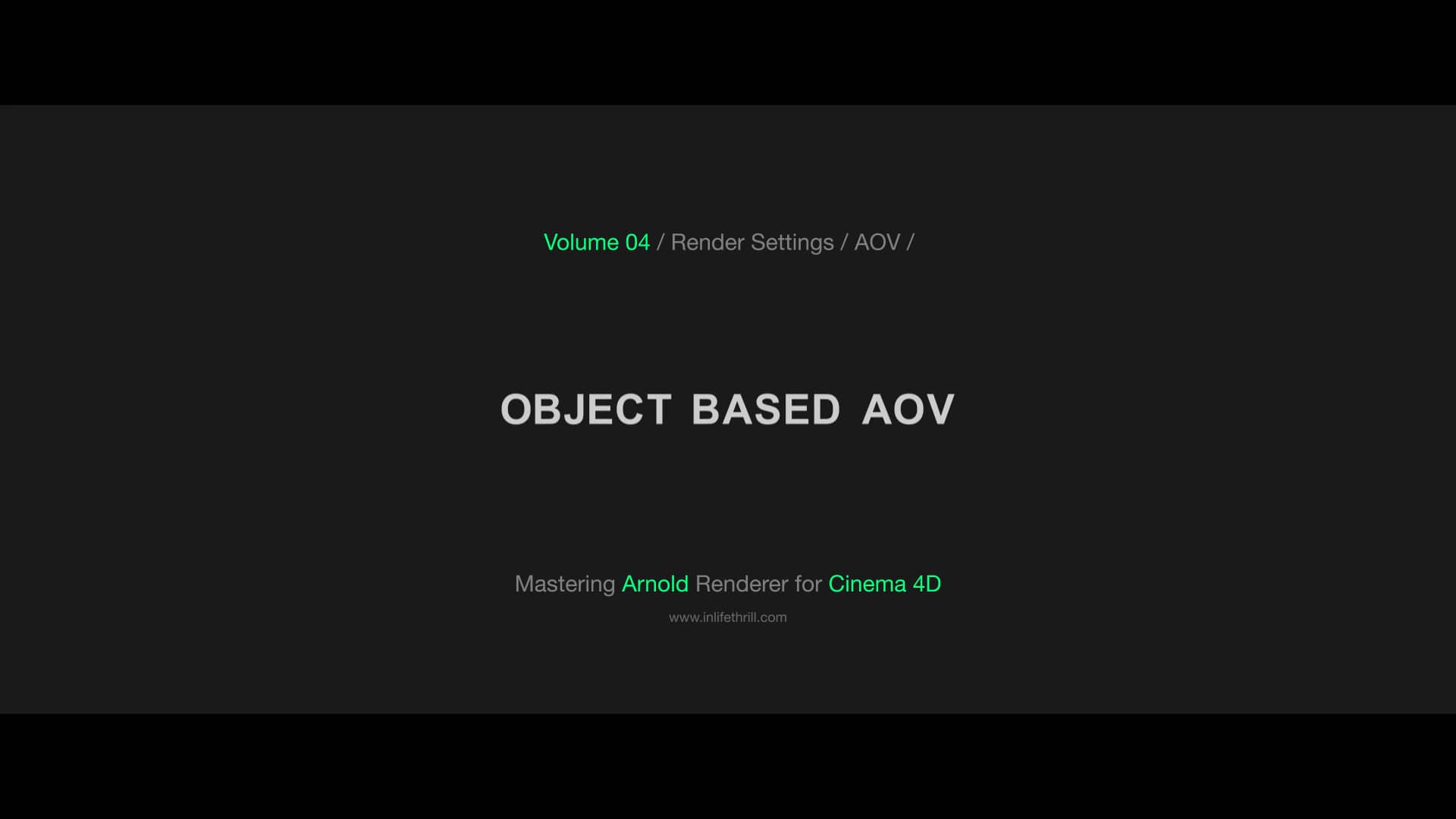 C4DtoA 14 - Object-Based AOV on Vimeo