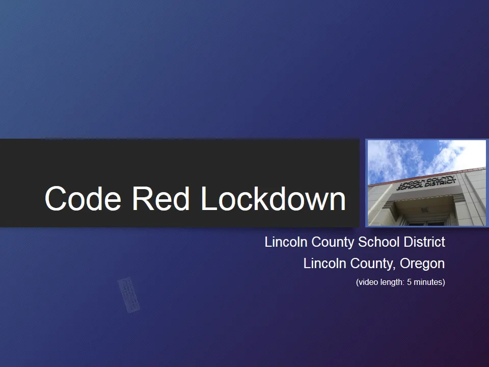 Code Red Lockdown Protocols ~ LCSD on Vimeo