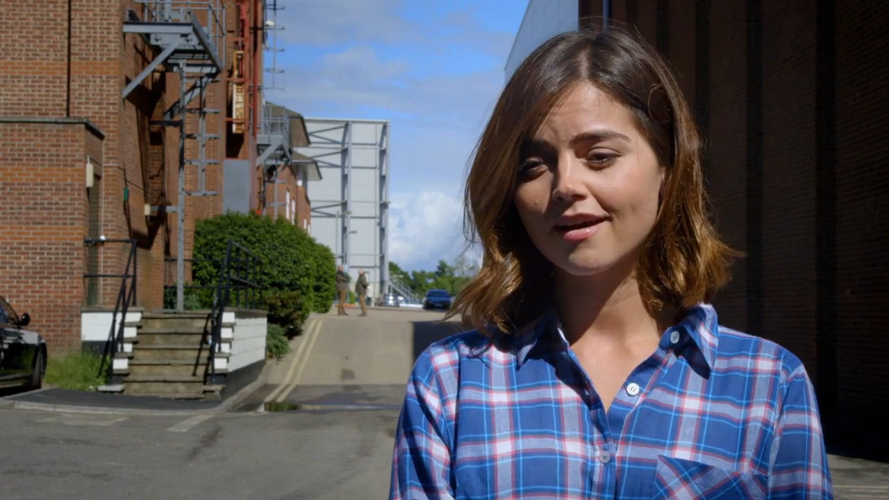 Me Before You- Jenna Coleman 'Katrina ’Treena’ Clark' Behind the Scenes ...