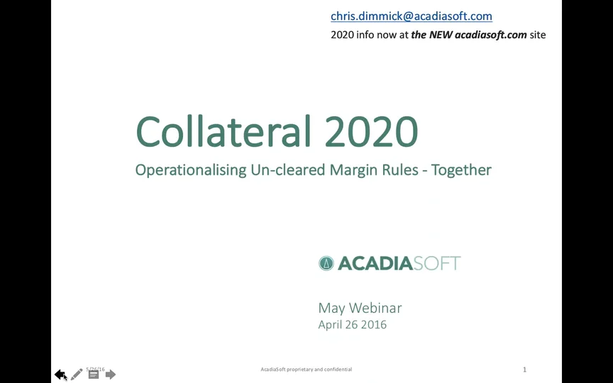 AcadiaSoft's Collateral 2020 May Webinar on Vimeo