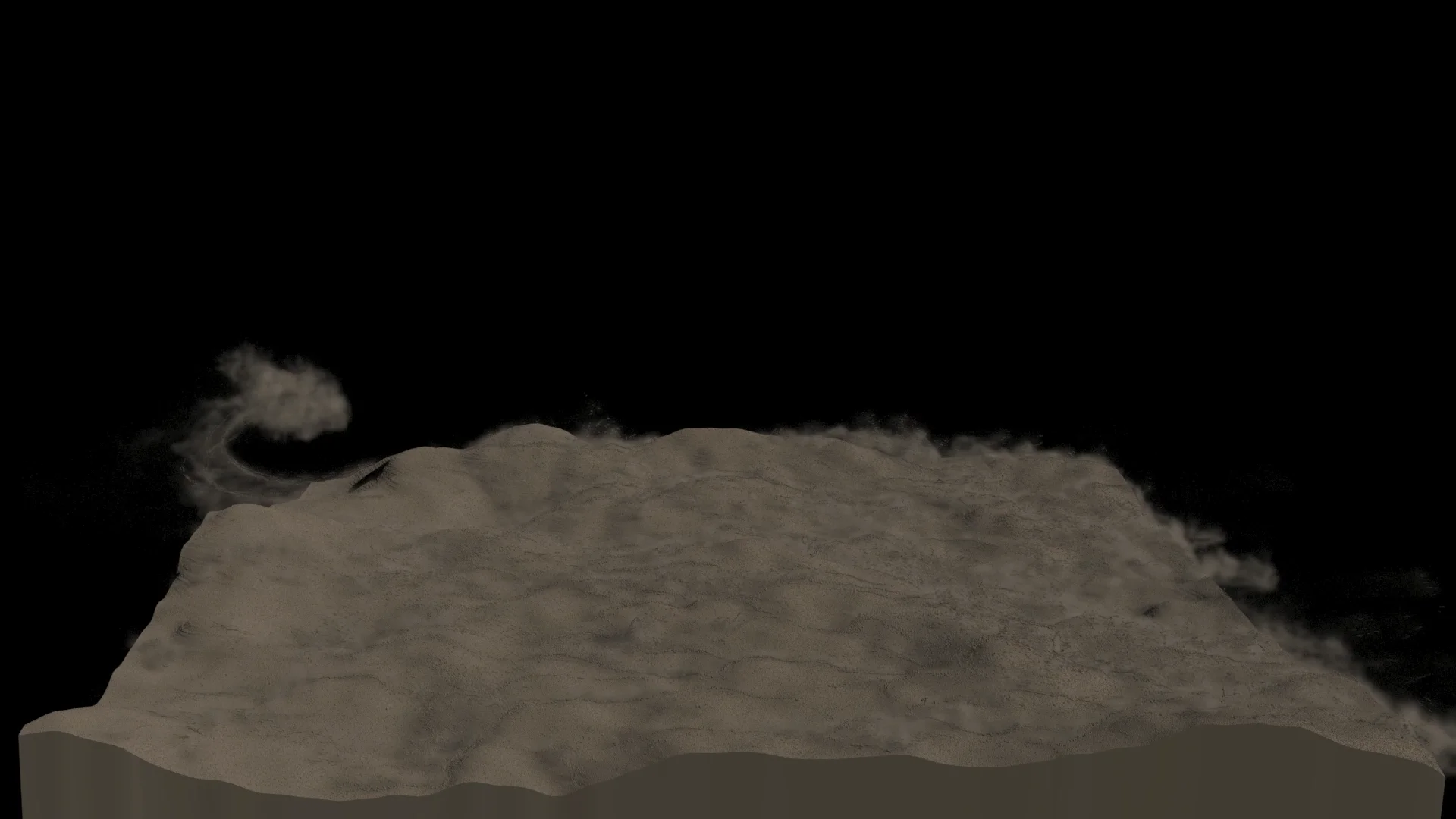 Houdini, particles, sand.