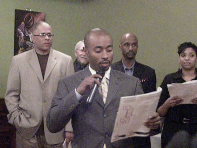 Josh Mercer speaks at Ald. Sandi Jackson's Violence Prevention Benefit ...