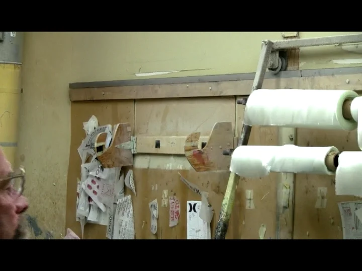Greg Martz laminating Bruce Jones Surfboards on Vimeo