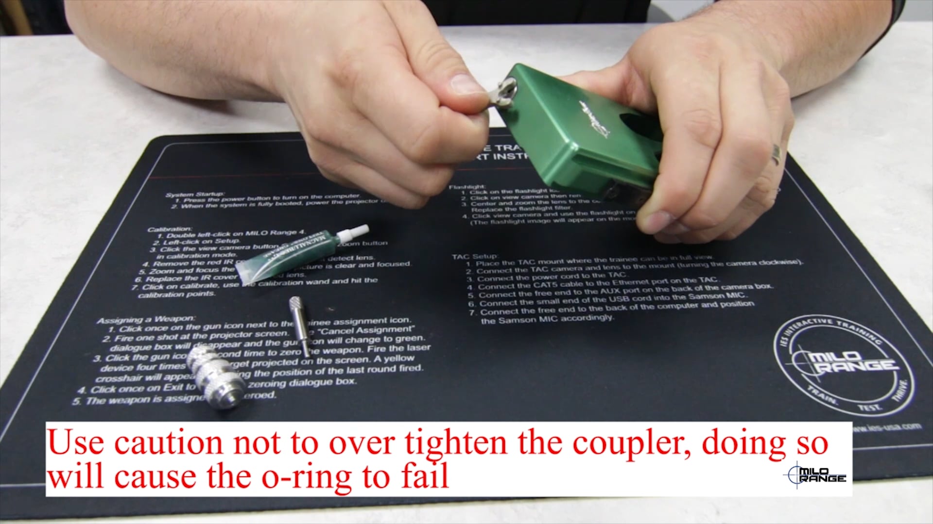 MILO Training Systems Recoil Kit Maintenance - M16-AR15-M4 on Vimeo