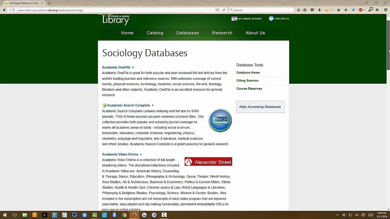 Introduction to the SocIndex Database