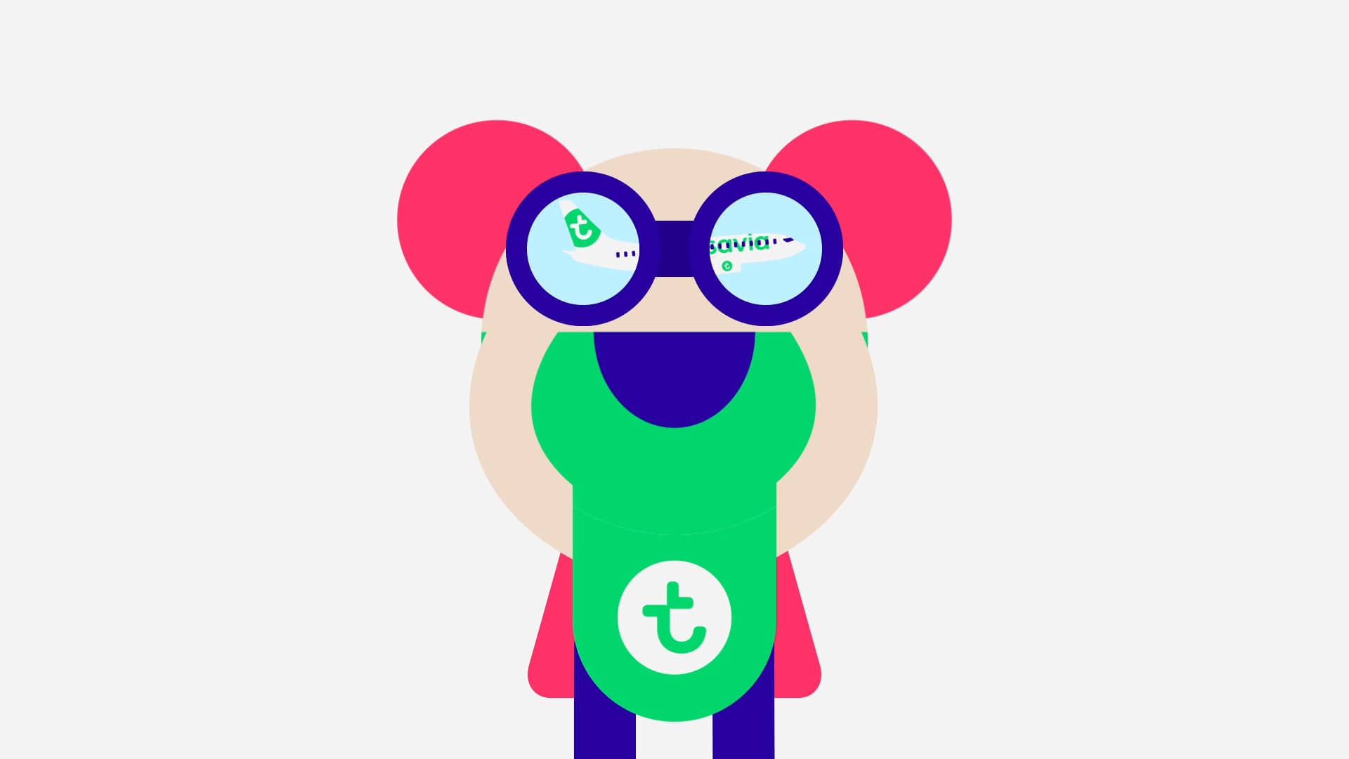 Captain T mascot for Transavia the popular low-cost airline on Vimeo