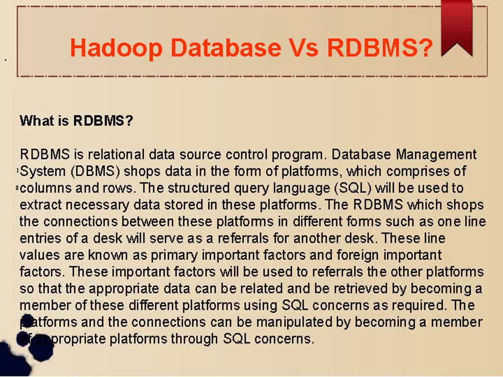 Hadoop_Database_Vs_RDBMS_ on Vimeo
