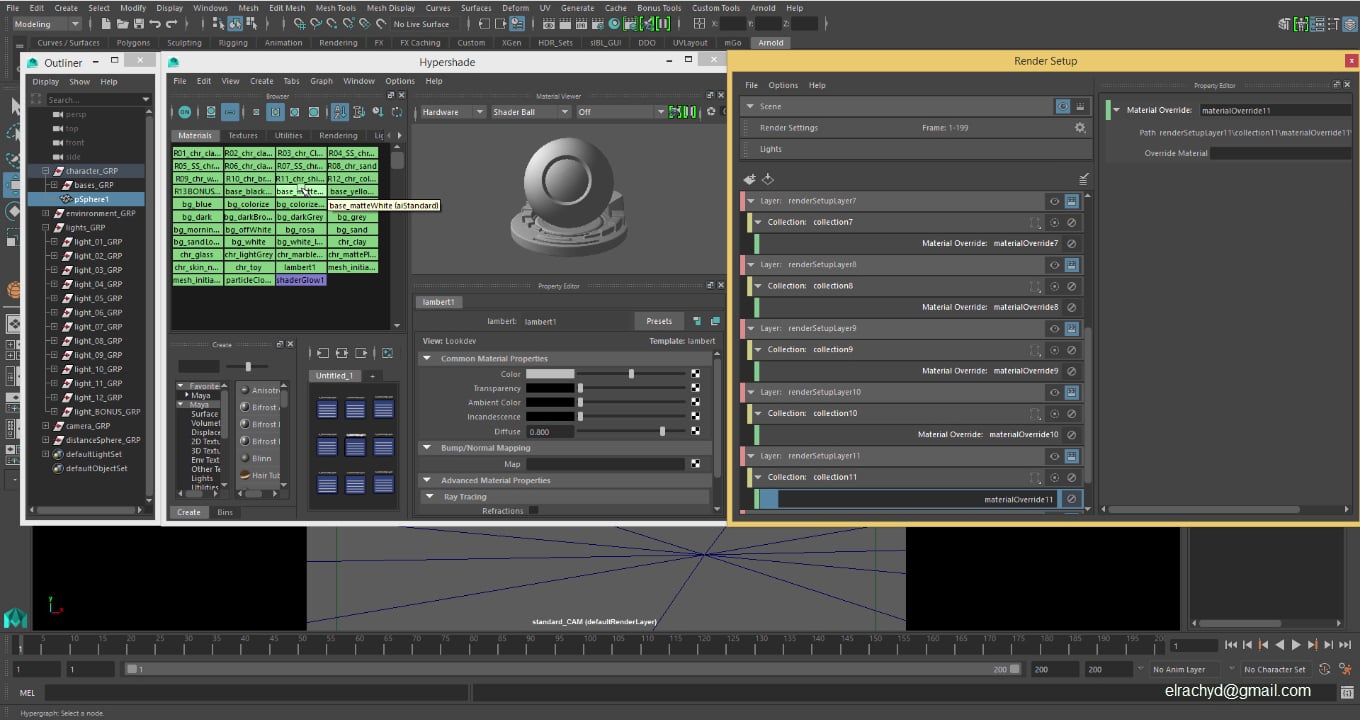 arnold render layer to render setup on Vimeo